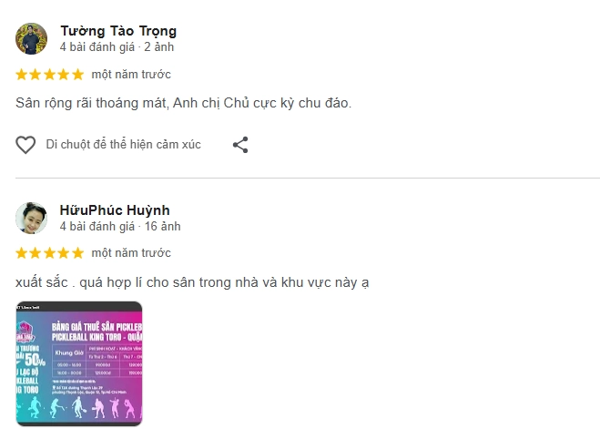 Review sân Pickleball King Toro chất lượng tại quận 12, TP.HCM | ShopVNB